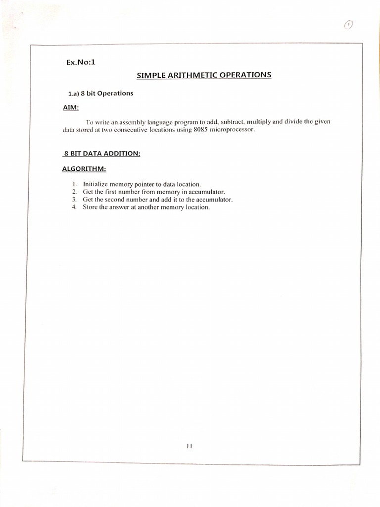 8 Bit and 16 Bit Operation | PDF