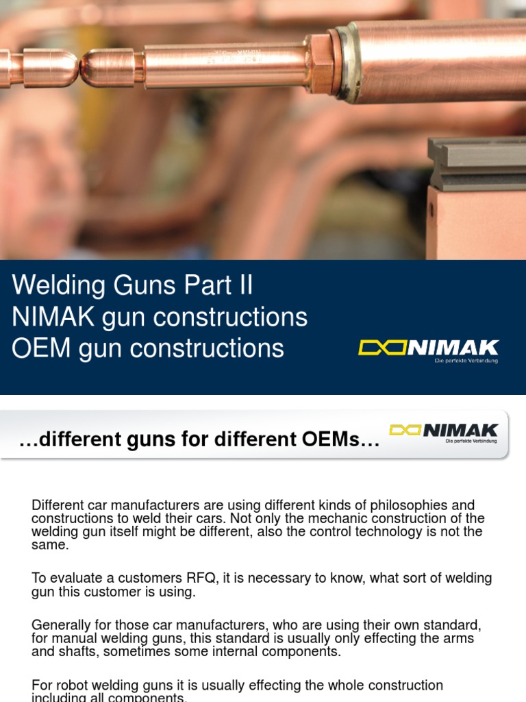 NIMAK Tuenkers Weldinggun IIb | PDF | Electric Motor | Welding