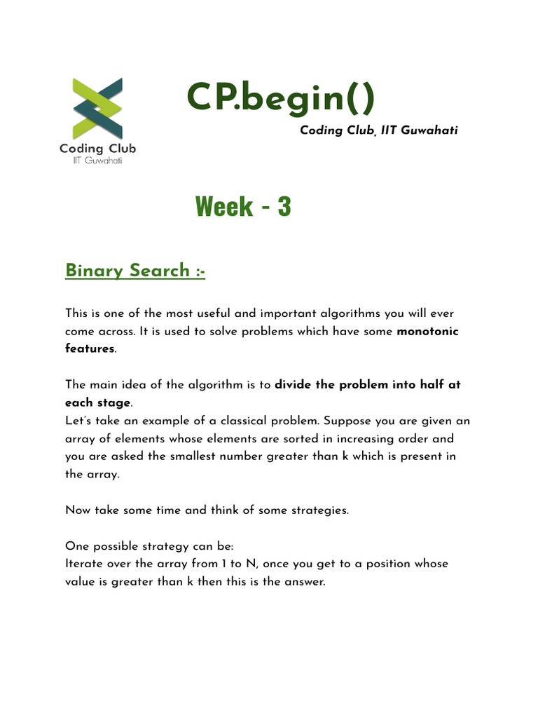CP - Begin Week3 | PDF | Software Engineering | Computer Programming