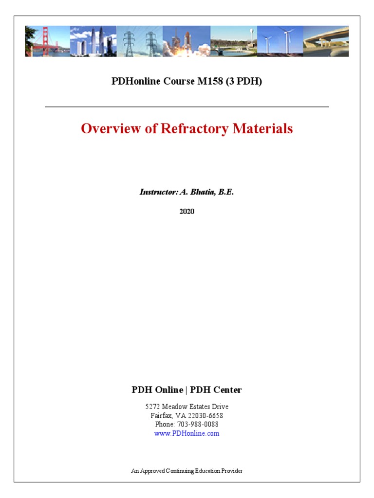 Full Refractory Details | PDF | Refractory | Aluminium Oxide
