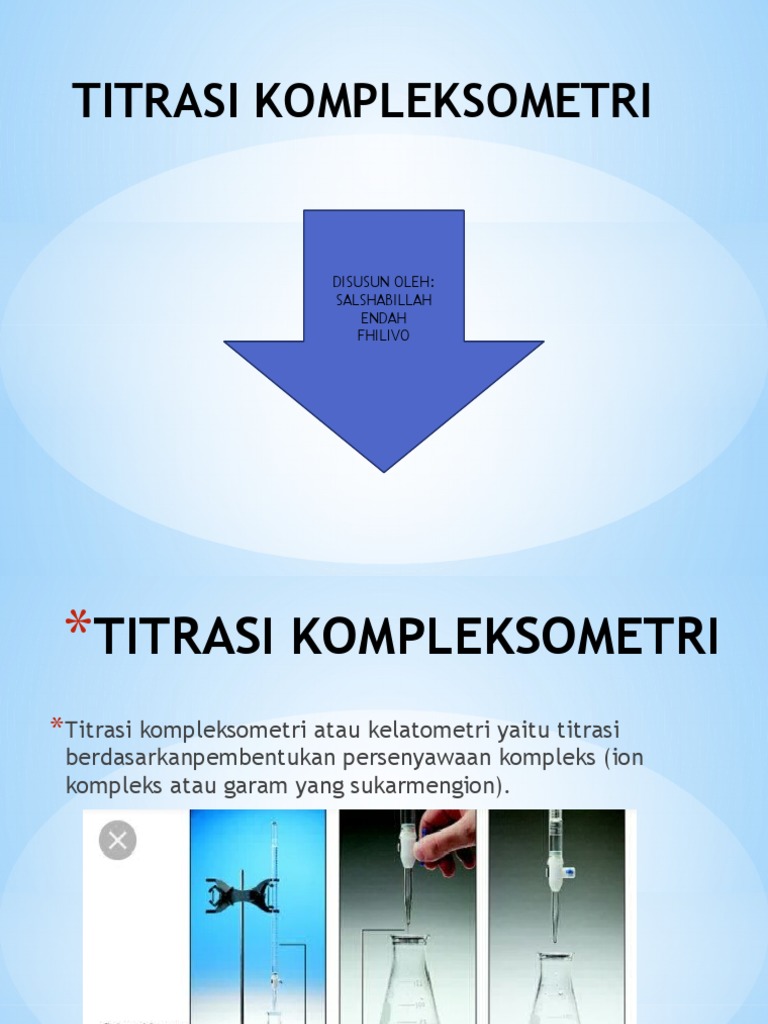 Tugas PPT Titrasi Kompleksometri 1kid | PDF | Sains & Matematika