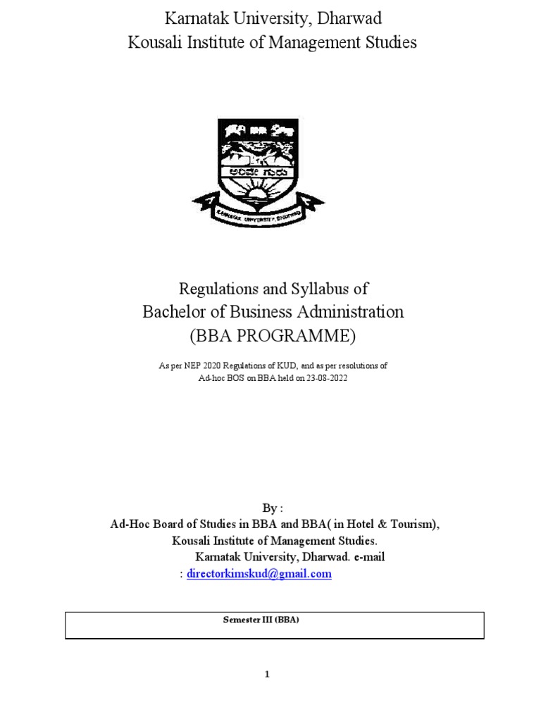 II Year BBA Syllabus For Ad-Hoc BOS .... | PDF | Leadership | Sql