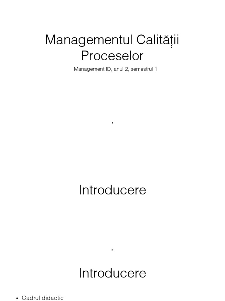 MCP ID - Curs 1 - Introducere | PDF