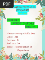 Biology Project Cover Page Design | PDF