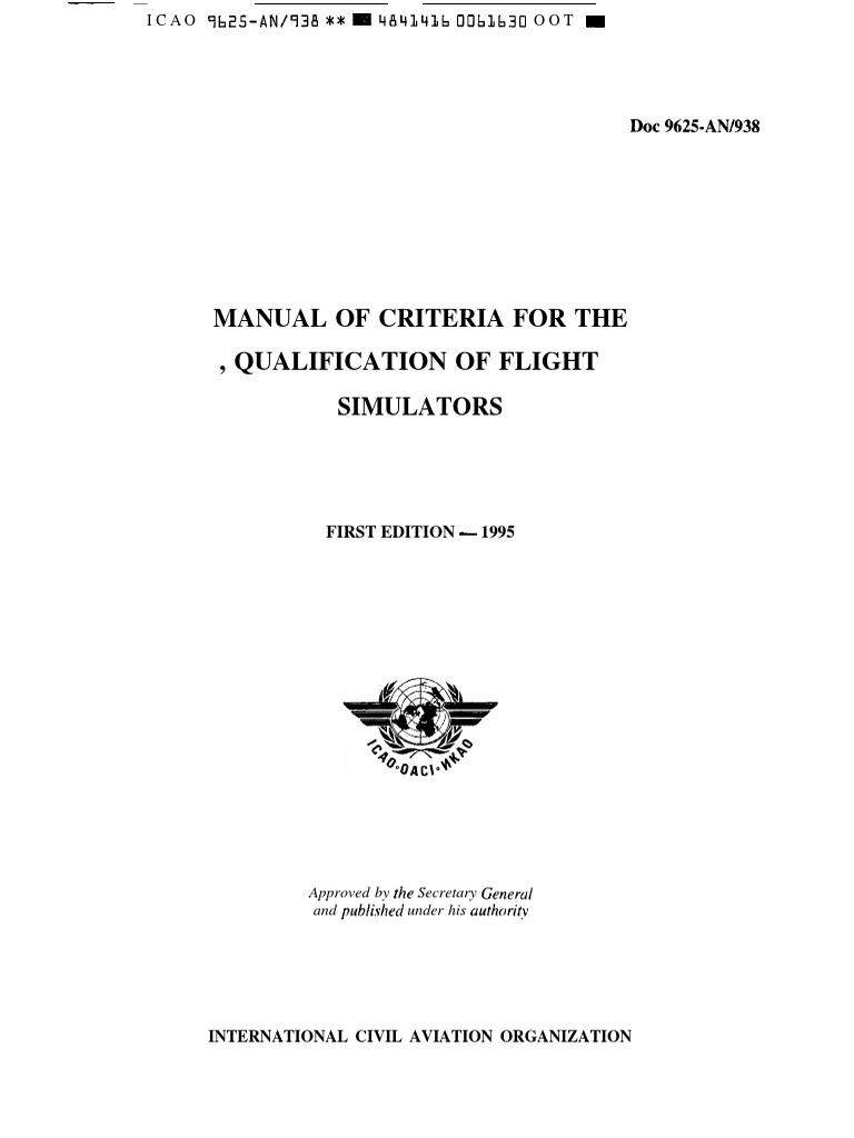 9625 Qualif of Flight Manual | PDF | Simulation | Verification And ...