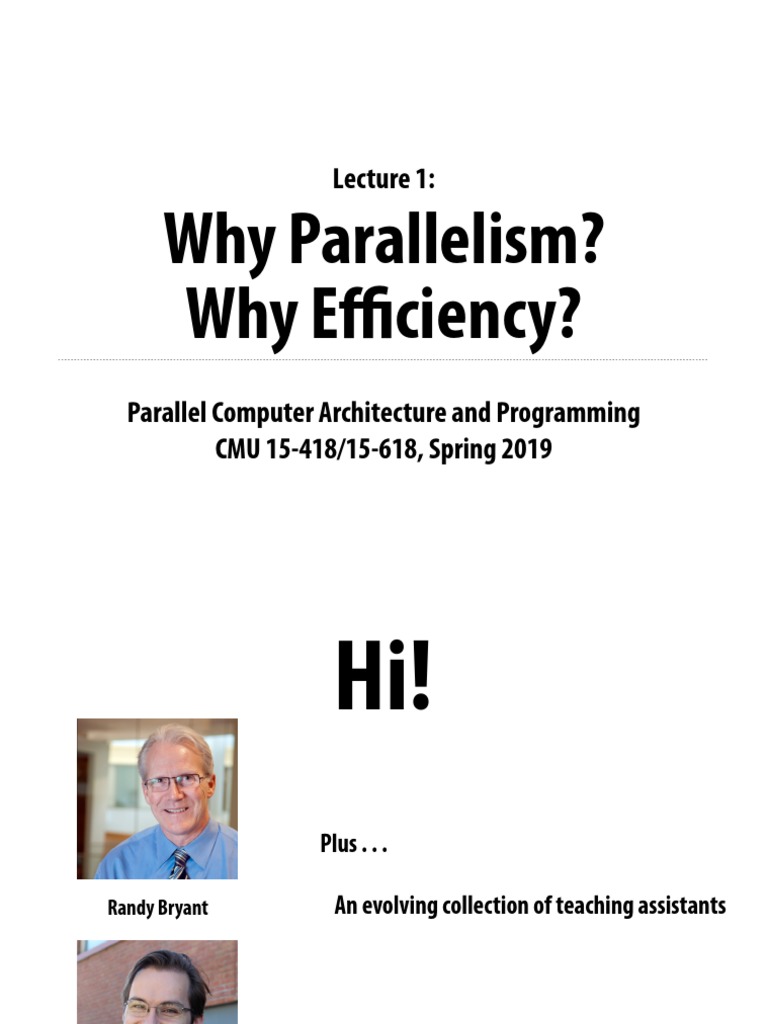 01 Whyparallelism Pdf Multi Core Processor Parallel Computing