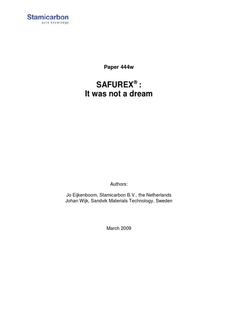 SAFUREX - It Was Not A Dream | PDF | Pipe (Fluid Conveyance) | Welding