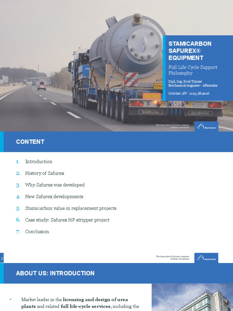 Stamicarbon Safurex Equipment by Roel Trijnes | PDF | Stainless Steel ...