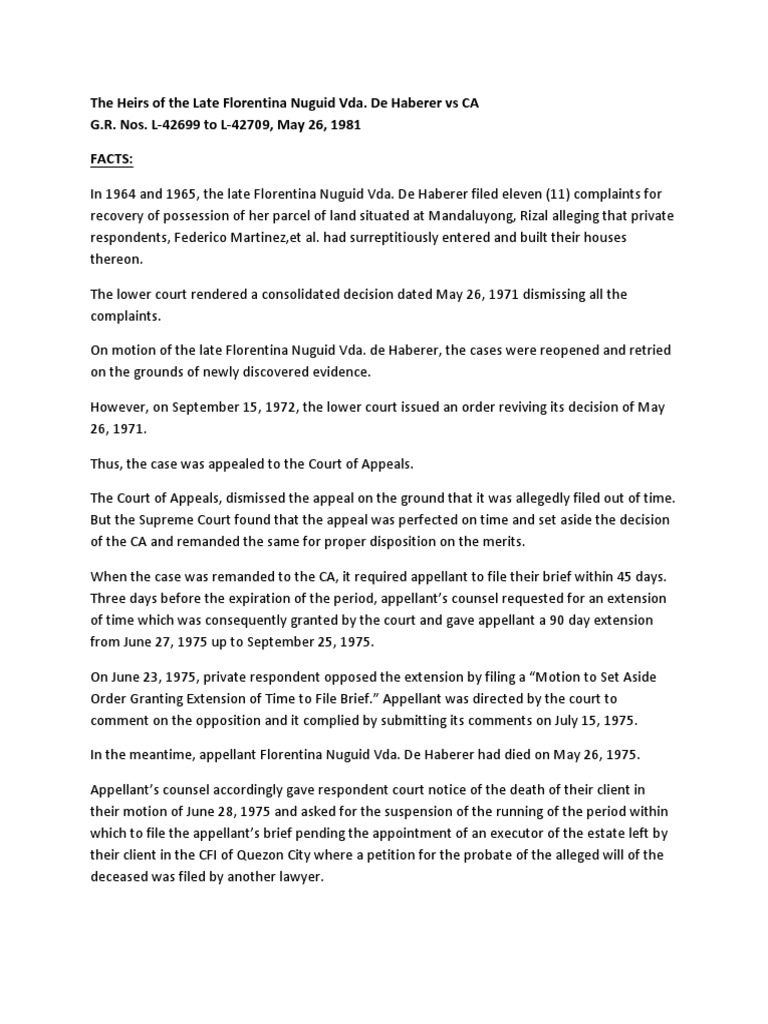 Heirs-of-Nuguid Vs CA | PDF | Appeal | Brief (Law)