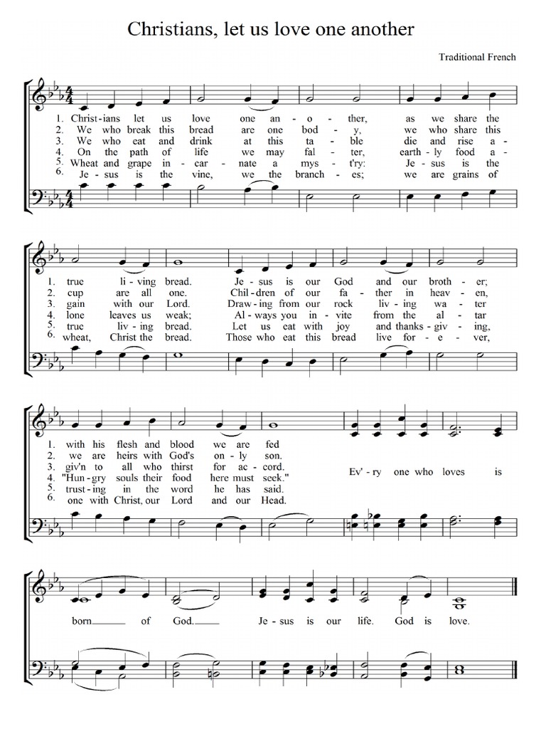 Christians, Let Us Love One Another | PDF