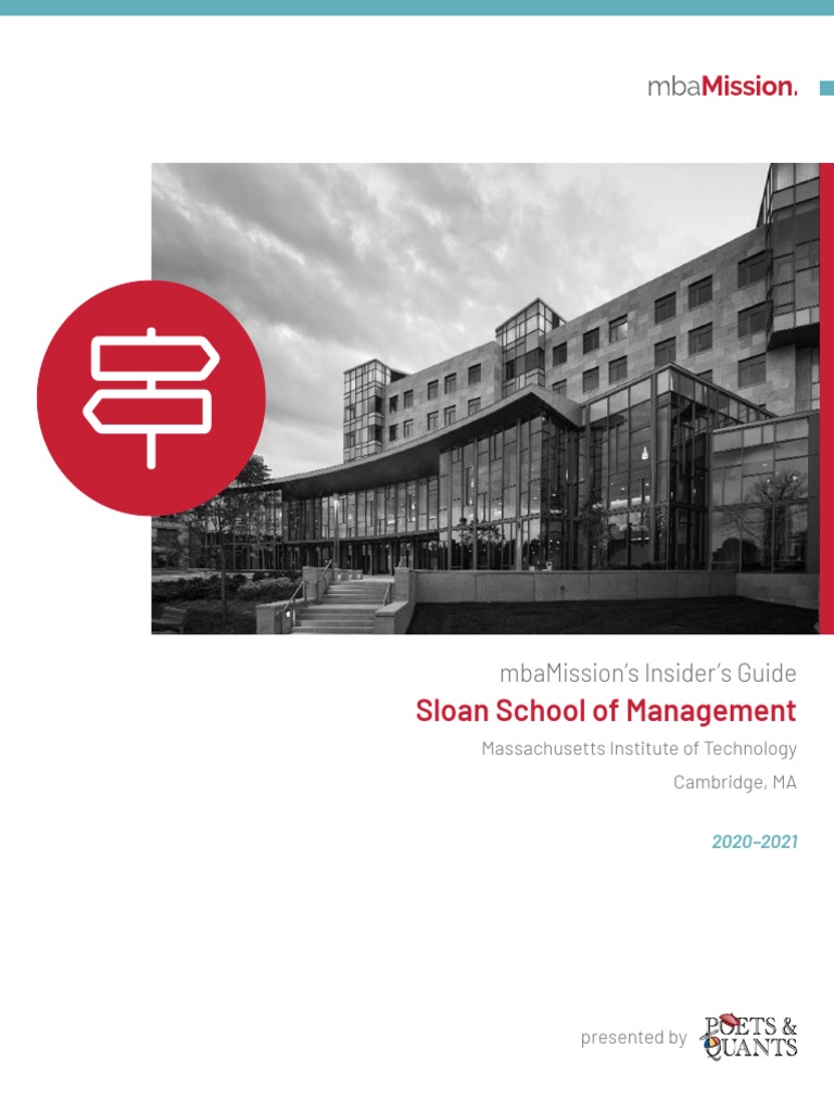 Mbamission MIT Sloan Insiders Guide 2020 2021 | PDF | Massachusetts ...