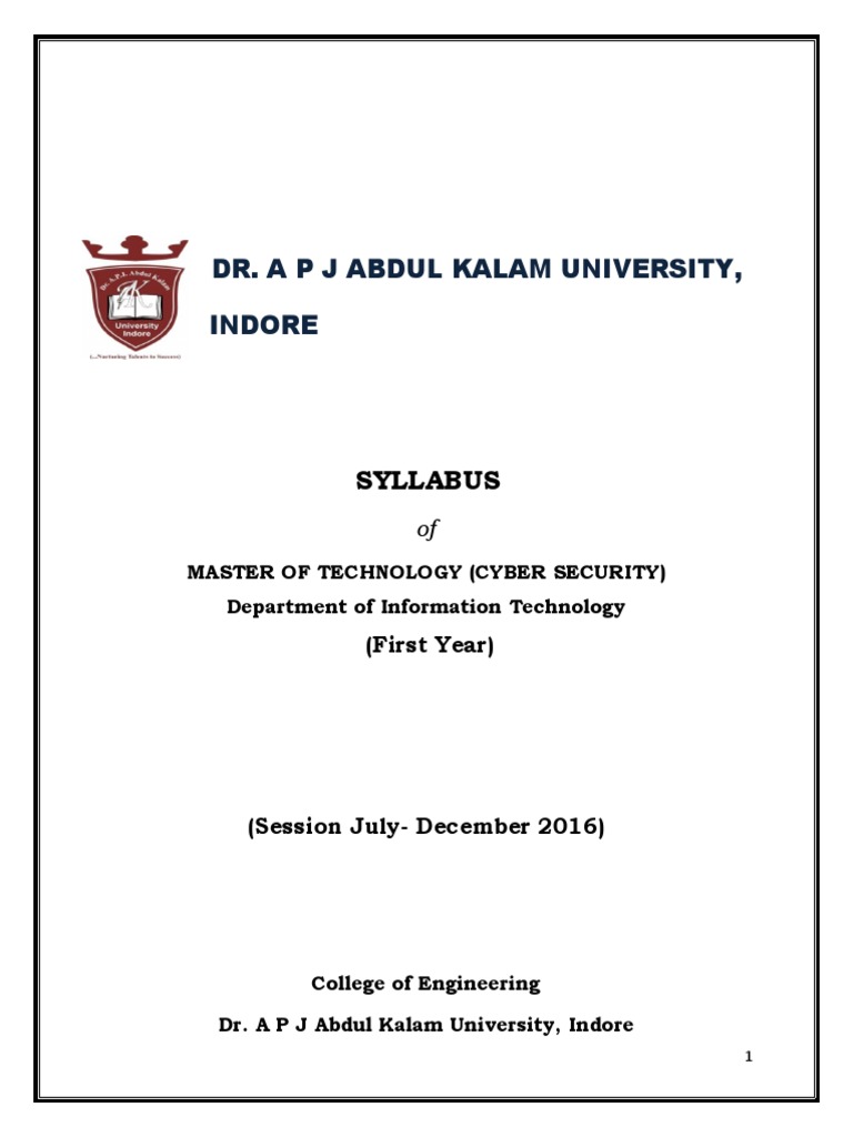 MTech Cyber I and II Sem Syllabus | PDF | Cryptography | File System MTech Cyber I and II Sem Syllabus | PDF | Cryptography | File System