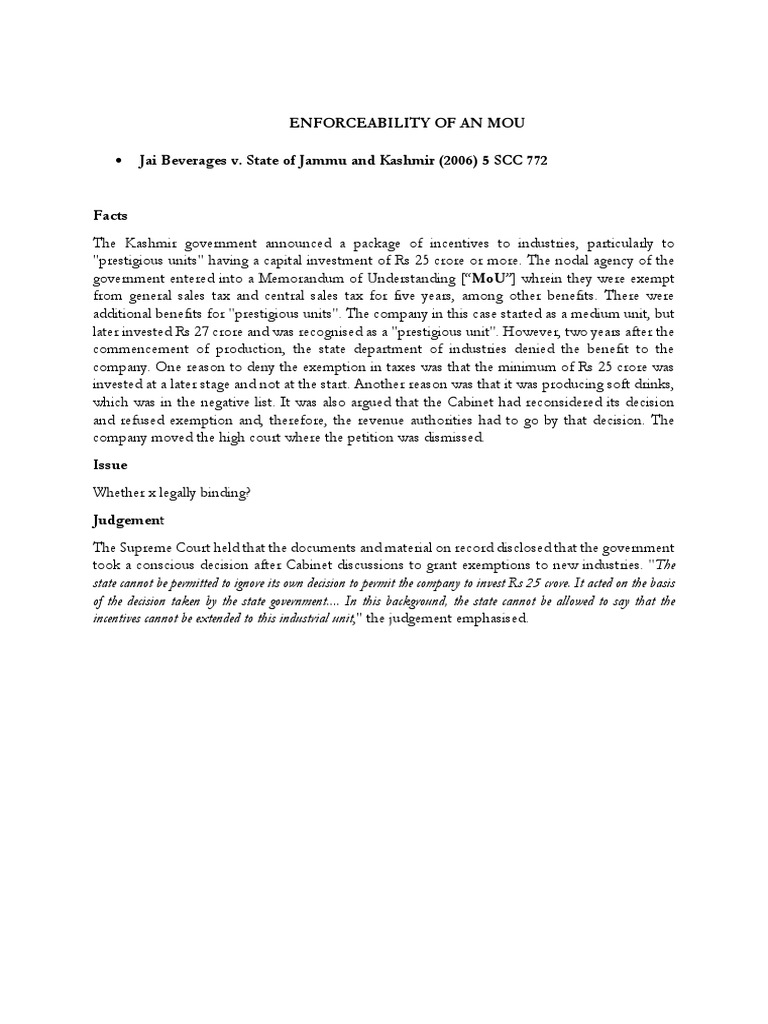 Case Note - Chapter 7 - 2 | PDF | Contractual Term | Public Law