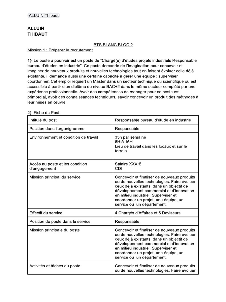 BTS Blanc Bloc 2 | PDF