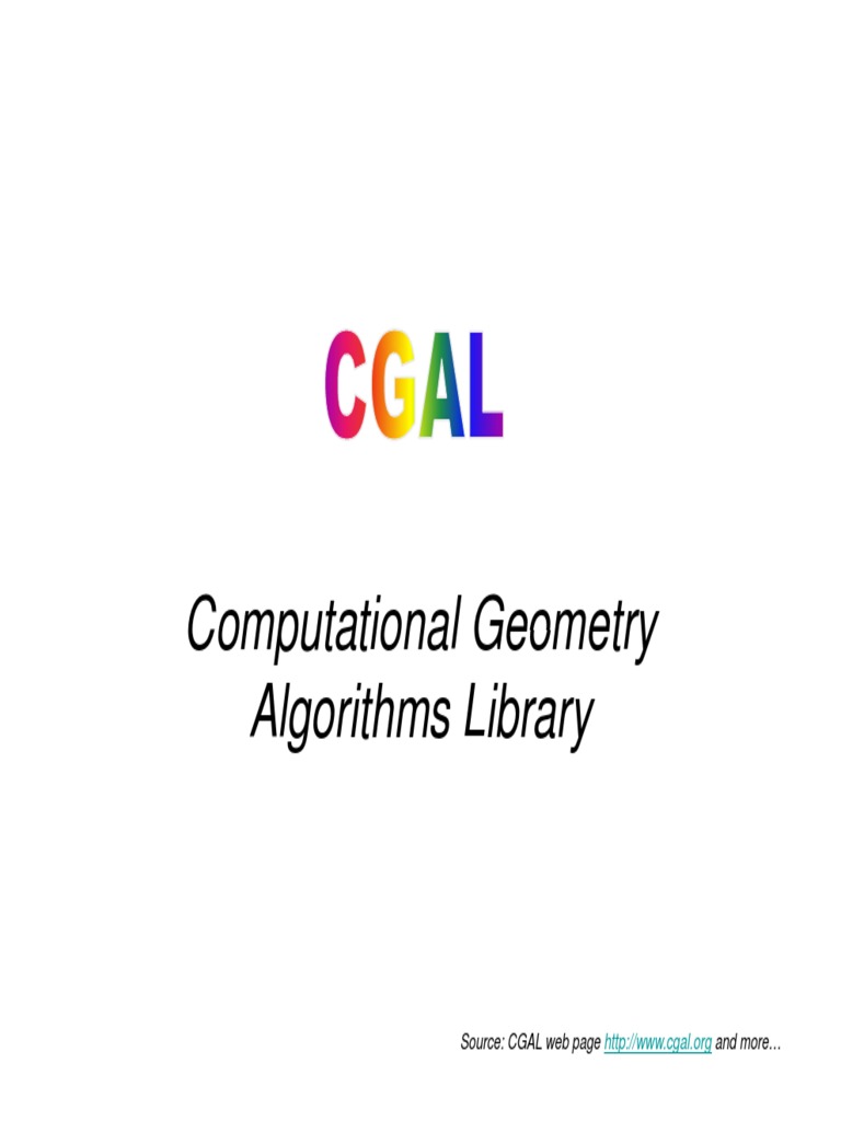 Computation Geometry Algorithms Library From CGAL | PDF | C++ | Geometry