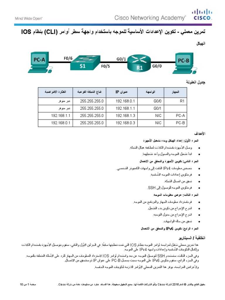 1 1 4 6 Lab Configuring Basic Router Settings With Ios Cli Pdf