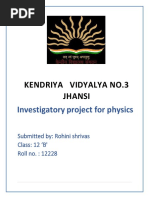 Physics Investigatory Project ELECTROMAGNETIC INDUCTION Class 12 | PDF ...