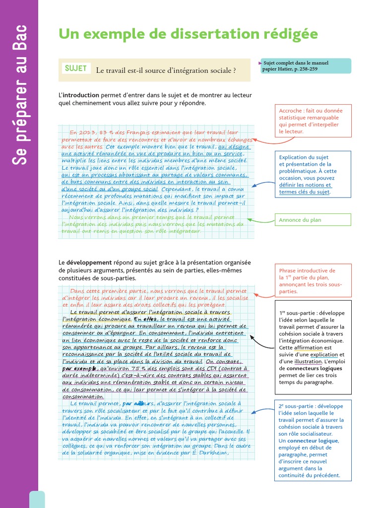Exemple de Dissertation Redigee | PDF | Intégration (sociologie) | Chômage