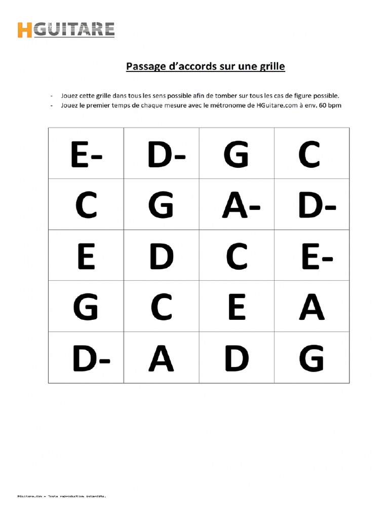 Grille Accord Ouvert | PDF