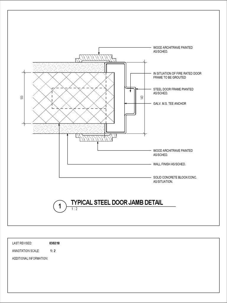 08111-01 Typical Steel Door Jamb Detail | PDF