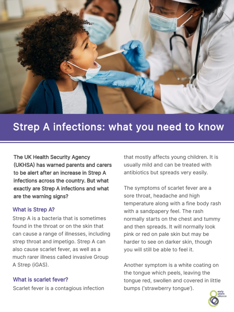 Strep A and Scarlet Fever Guide for Parents | PDF | Infection | Health Care