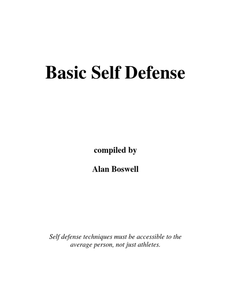 Essential Self Defense Techniques | PDF | Foot | Hand