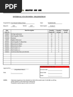 Office Stationery Request Form | PDF