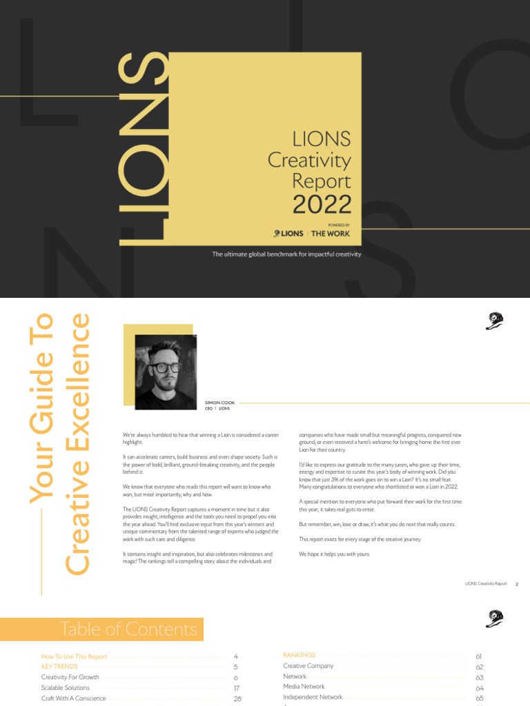 LIONS Creativity Report 2022 Insights | PDF | Business