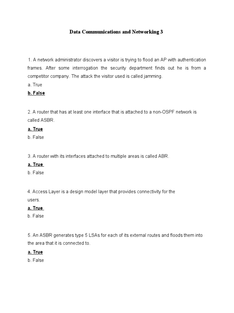 Networking Fundamentals Quiz: Exploring Concepts Related to Data ... Networking Fundamentals Quiz: Exploring Concepts Related to Data ...