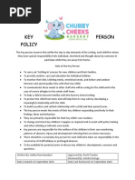 Key Person Approach in Early Years | PDF | Attachment Theory ...