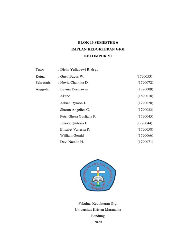 Makalah Kelompok 6 Tutorial 4 Blok 13 | PDF