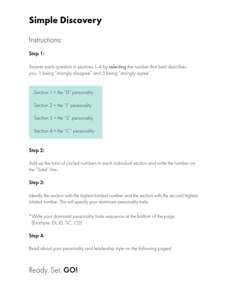 Simple Assessment | Download Free PDF | Leadership | Disciplines