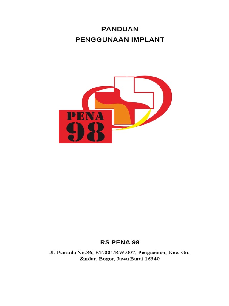 Panduan Penggunaan Implan | PDF