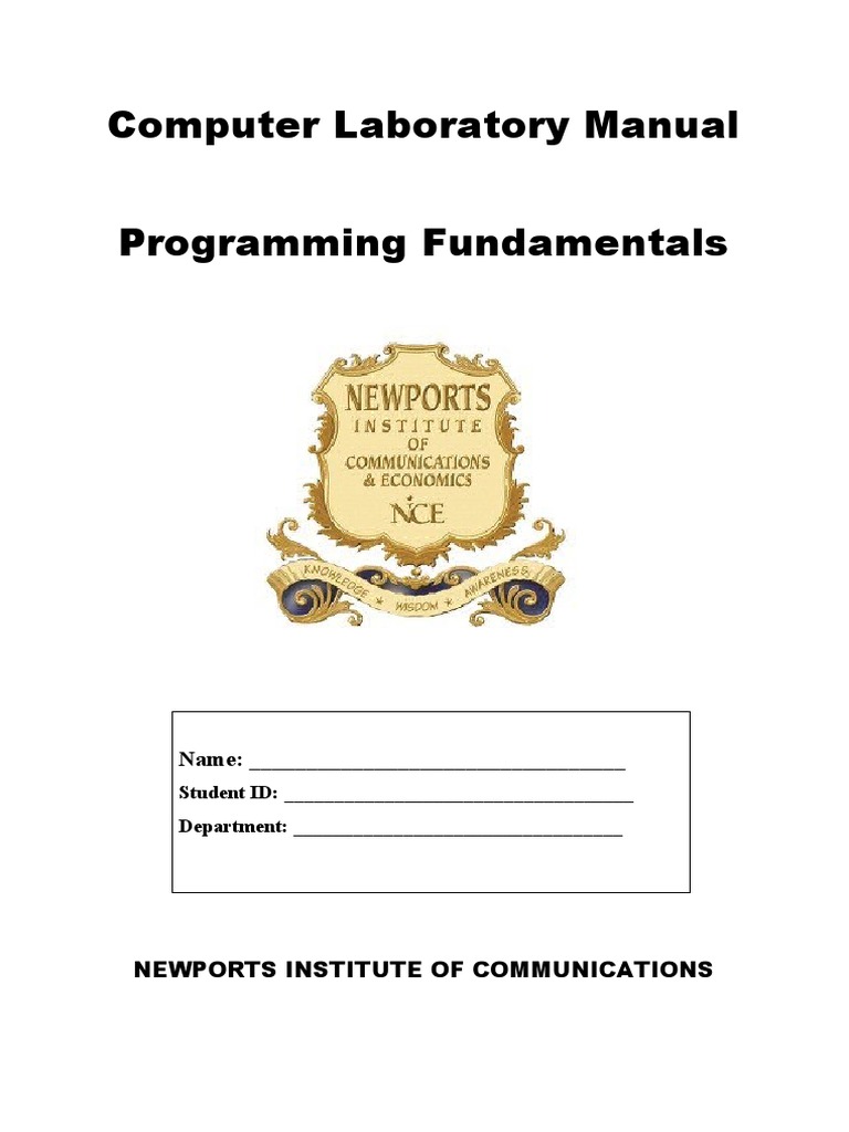 Lab Manual Docx Prog Funda Pdf Pointer Computer Programming Array Data Structure