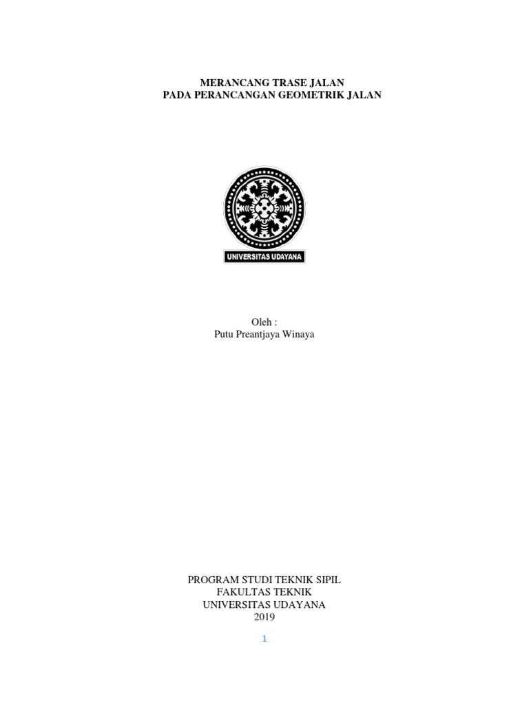 Trase Jalan | PDF