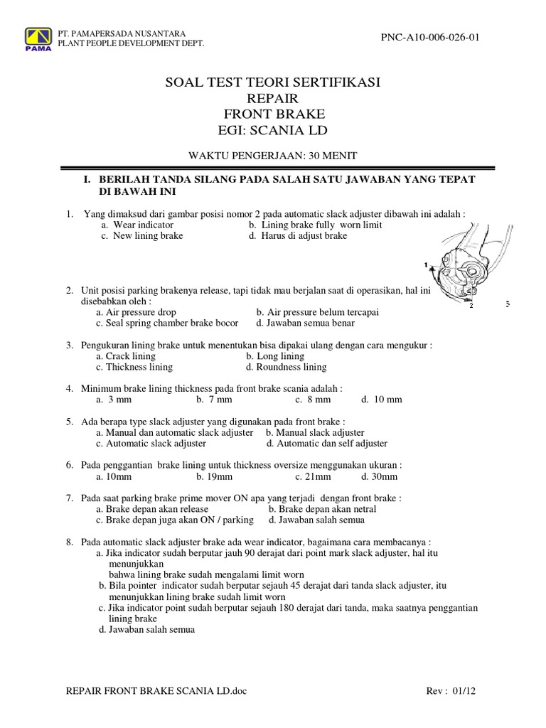 Repair Front Brake Scania LD Update-1 | PDF