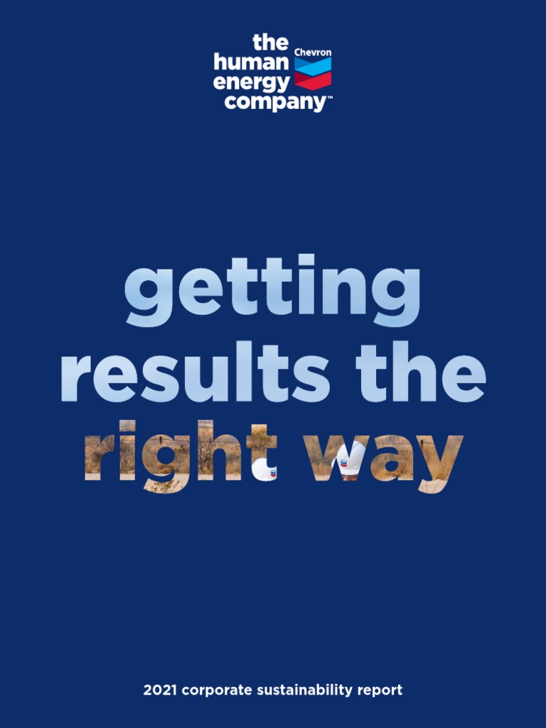 Chevron Sustainability Report 2021 | PDF | Carbon Offset | Low Carbon ...