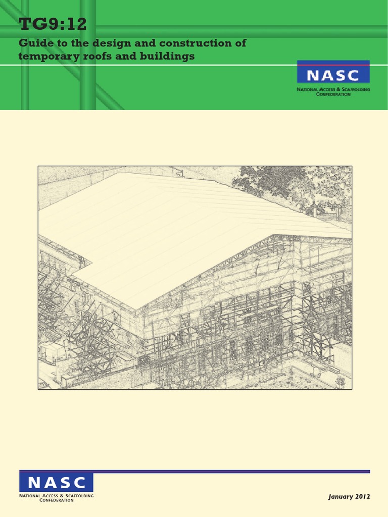 TG9 Temporary Roof Structures | PDF | Truss | Scaffolding