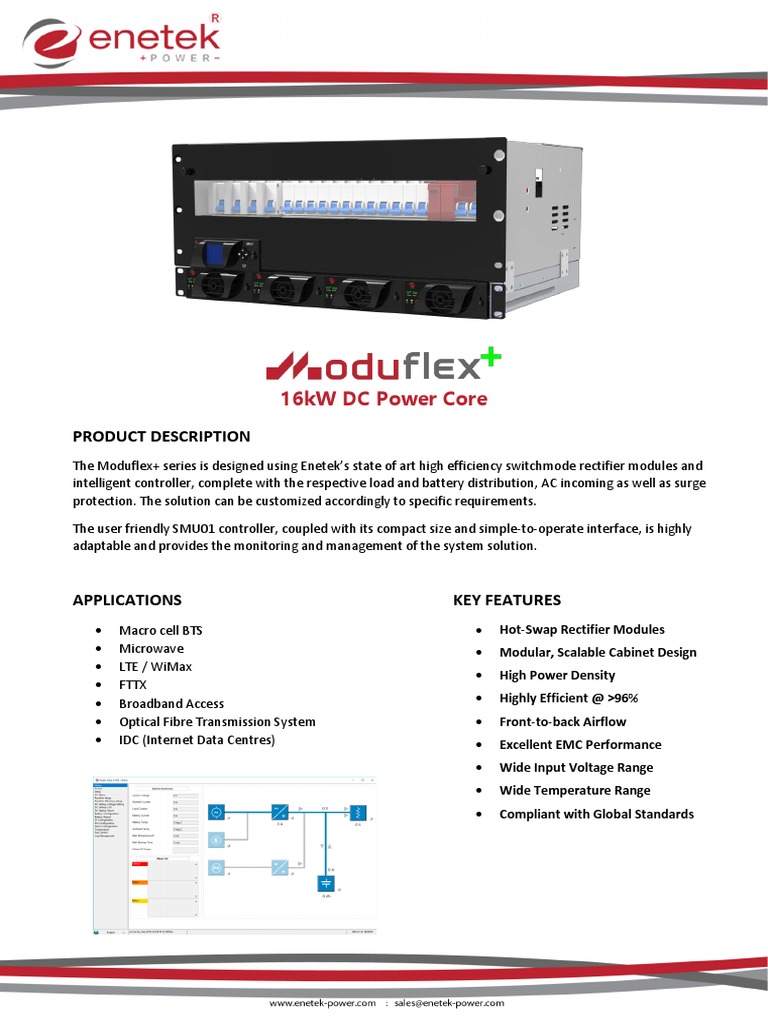 Moduflex Power Core (16kW) Rev01 | PDF | Rectifier | Information And ...