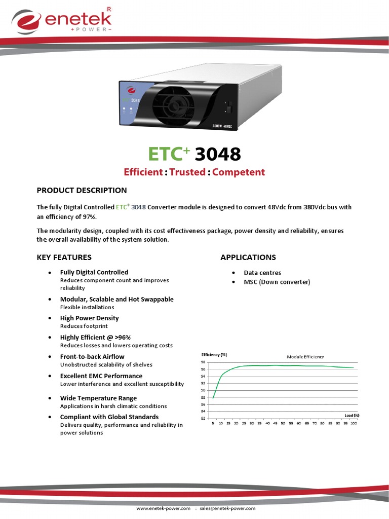 ETC+3048 (3000W) Converter Module Rev00 | PDF | Reliability Engineering ...