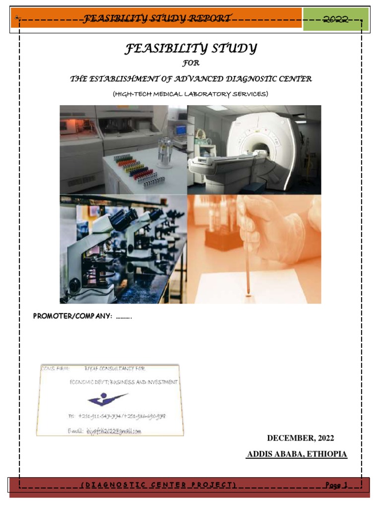 Feasibility Study For The Establishment of Diagnostic Laboratory | PDF ...