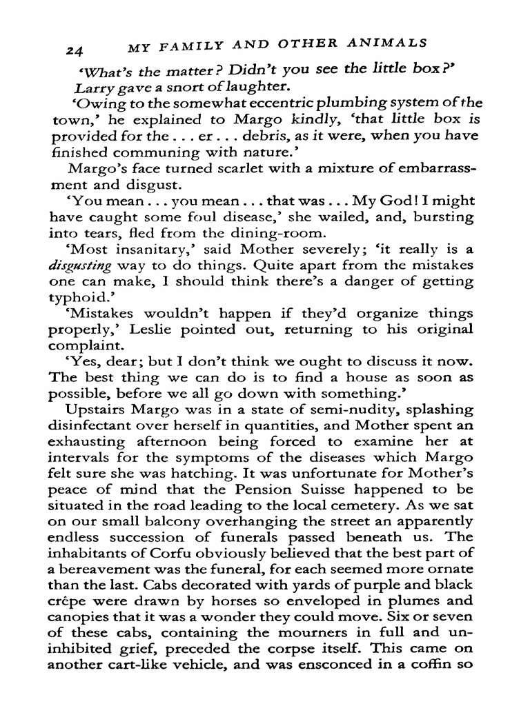 My Family and Other Animals 1956 20 | PDF