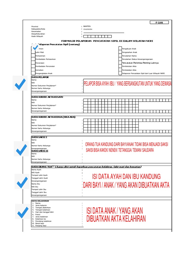 Contoh Pengisian F2 | PDF