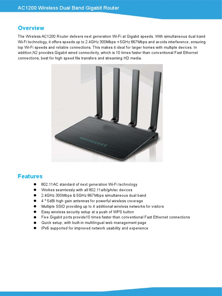 Netis N2 | PDF | Wi Fi | Ieee 802.11