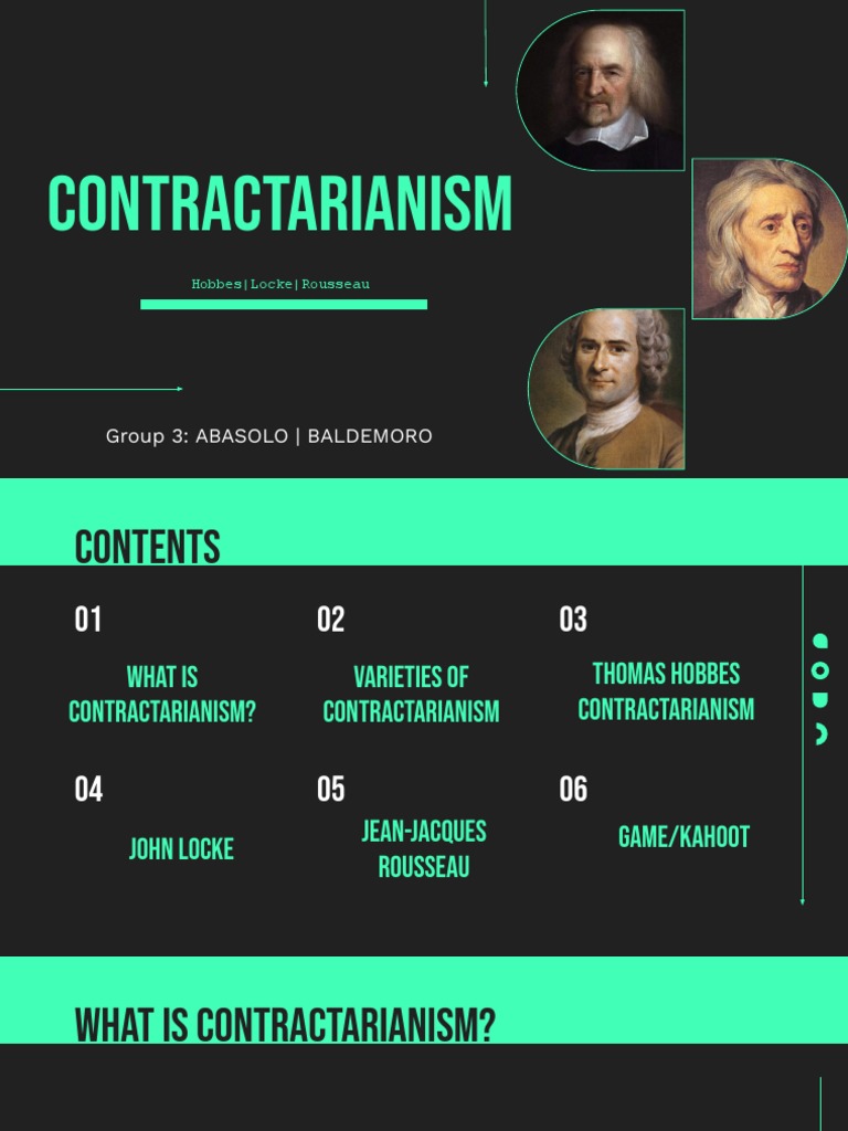 Comparing Theories of Social Contract: Hobbes, Locke, and Rousseau ...