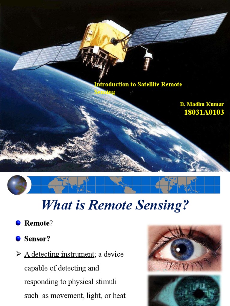 Remote Sensing-Intro | PDF | Image Resolution | Electromagnetic Radiation Remote Sensing-Intro | PDF | Image Resolution | Electromagnetic Radiation