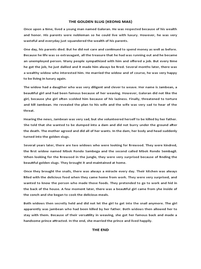 Contoh Dongeng/Cerpen Bahasa Inggris | PDF | Little Red Riding Hood ...