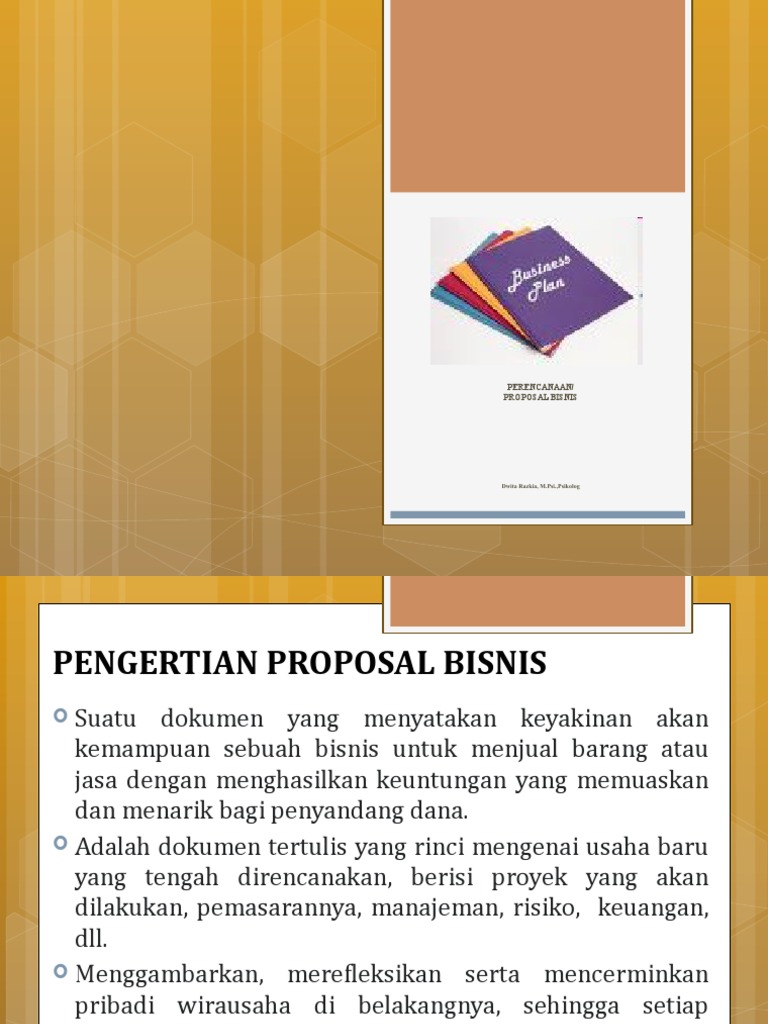 Kewirausahaan Proposal Bisnis | PDF