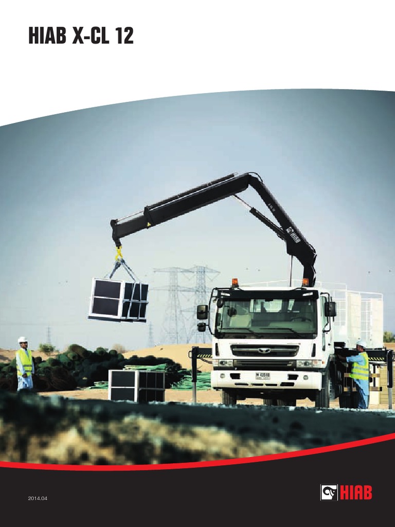 Especificaciones técnicas del grúa Hiab X-CL 12: modelos 12-1, 12-2 y 12-3 | PDF