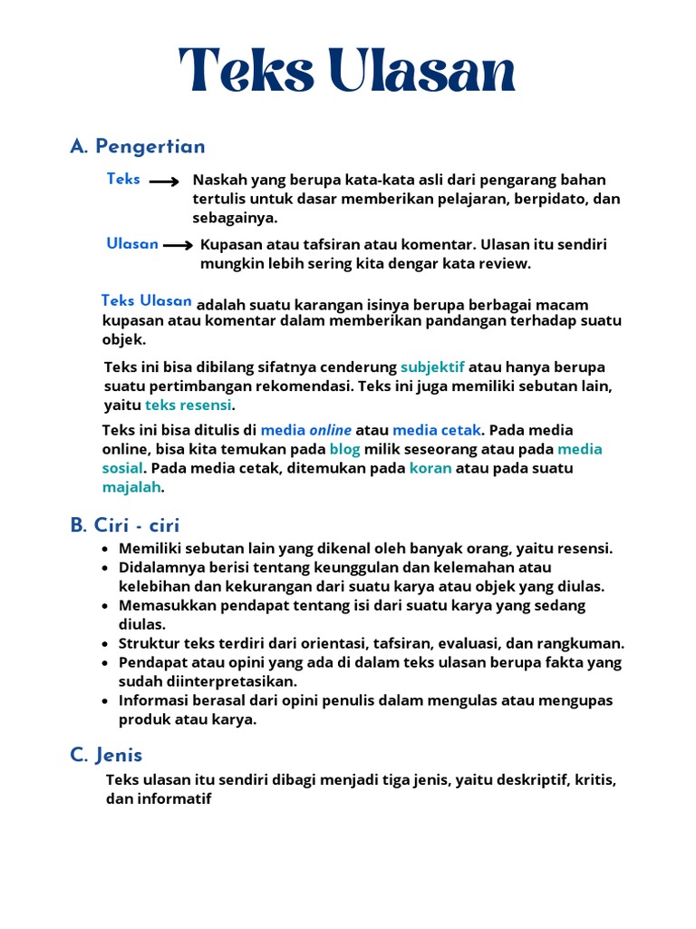 Teks Ulasan | PDF